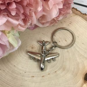 Accessories | Silver 4 Engine Jumbo Jet Airplane Keychain | Poshmark